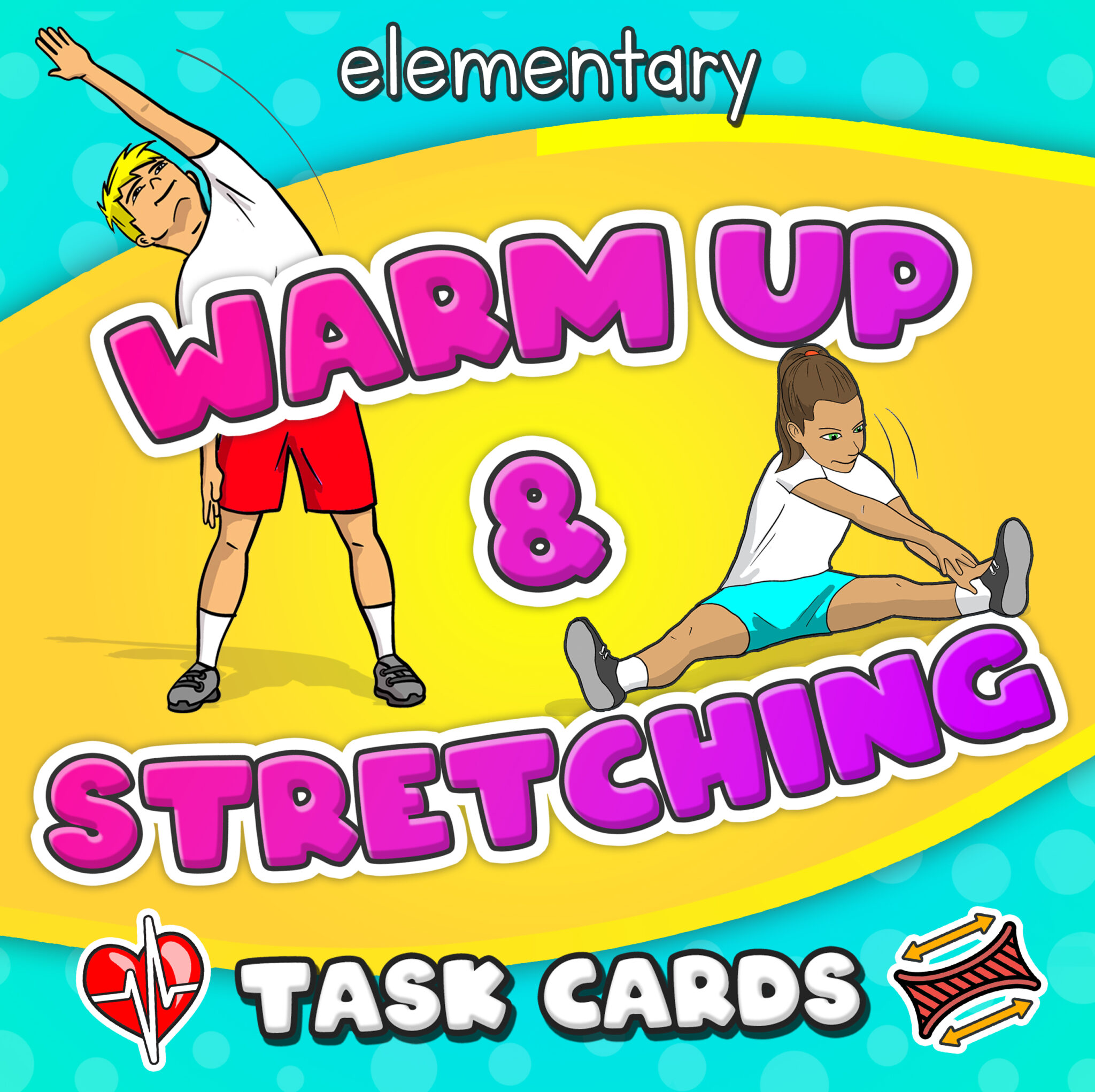 Warm up & Stretching exercises - Individual tasks for PE (+printable ...