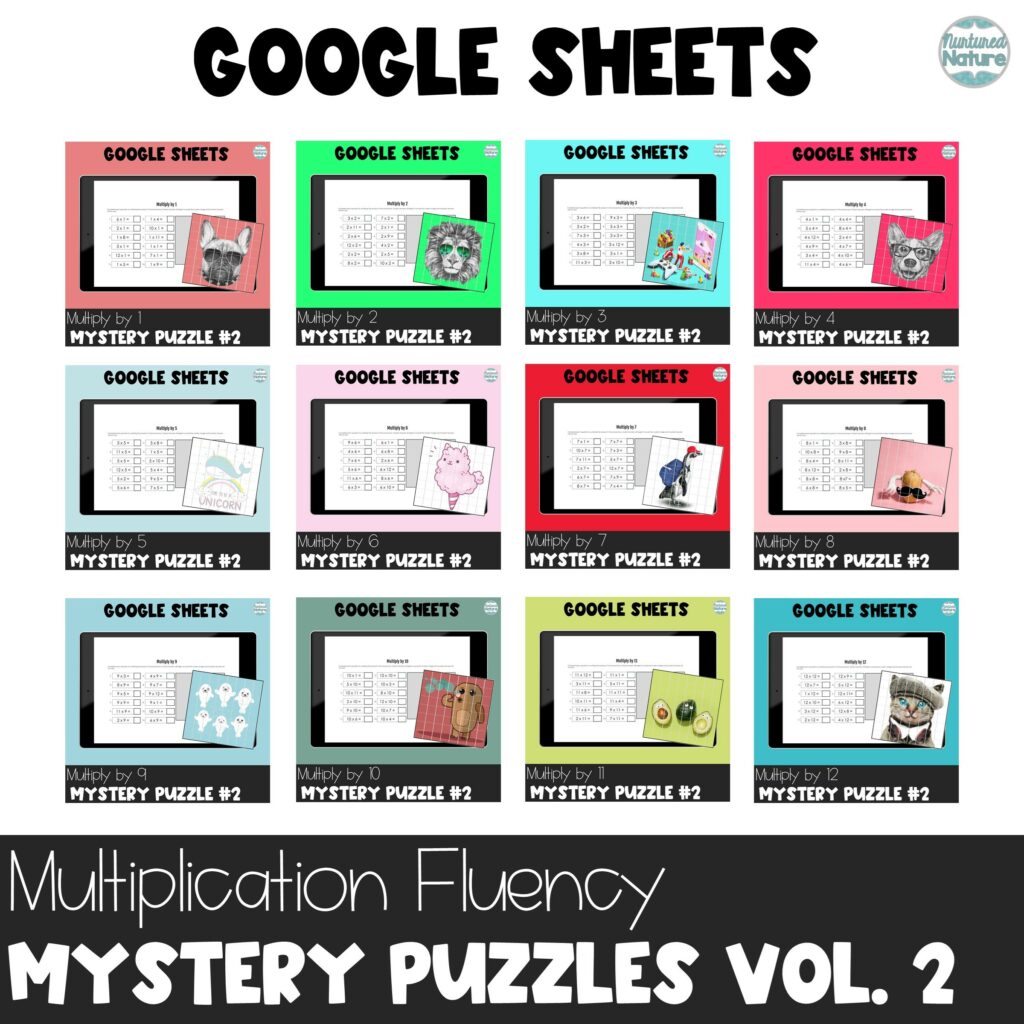 Multiplication Facts 1-12 Pixel Art Puzzles Vol 2 | Made By Teachers