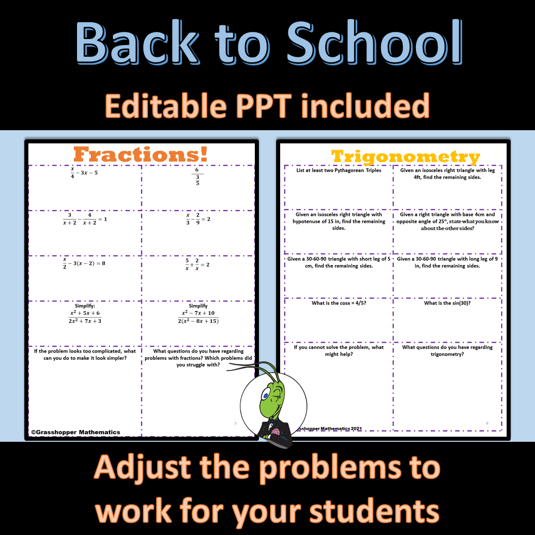Algebra 2 Summer Review Packet | Made By Teachers