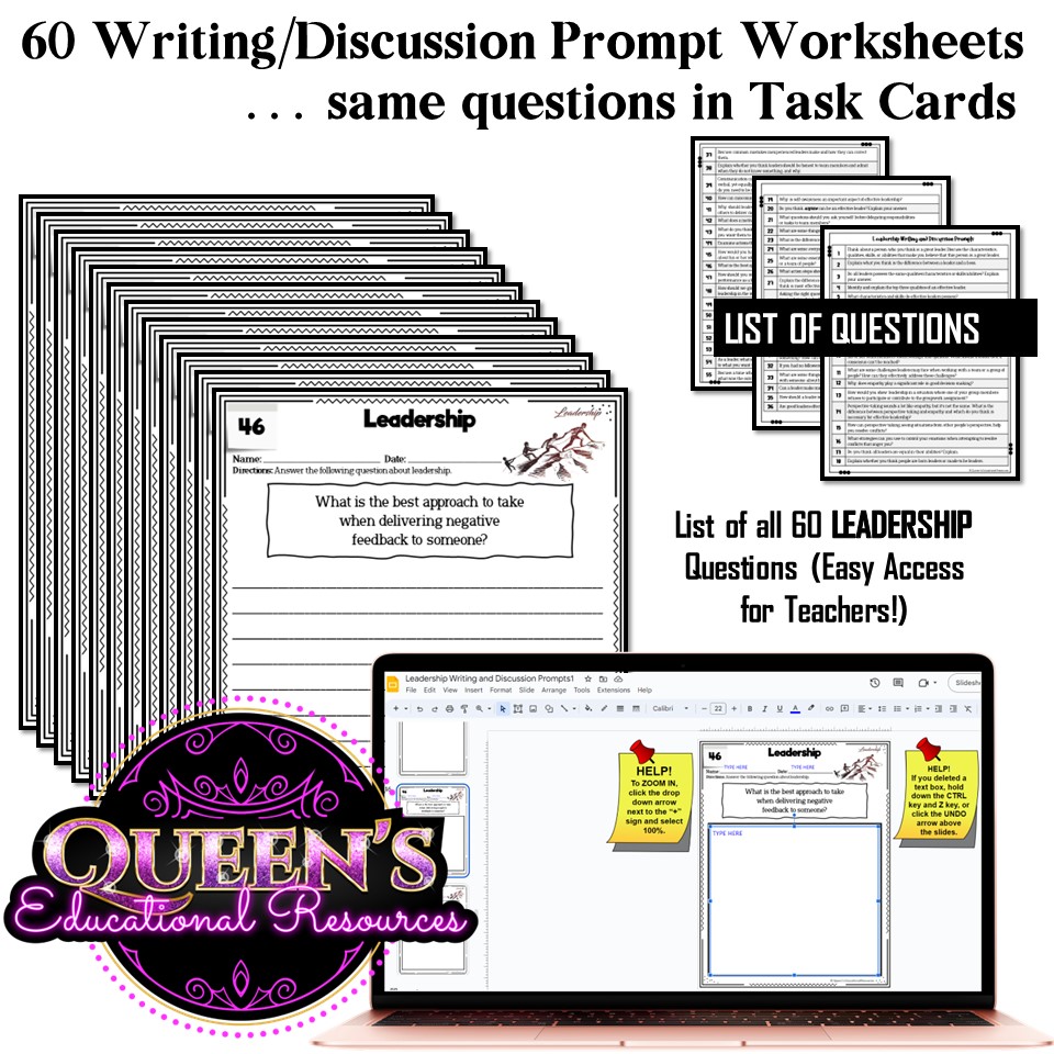 Leadership Questions | Leadership Skills | Leadership Worksheets ...