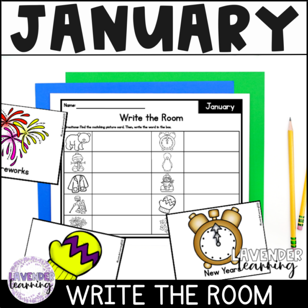 January Write the Room Activity - Winter Write the Room Activity | Made ...