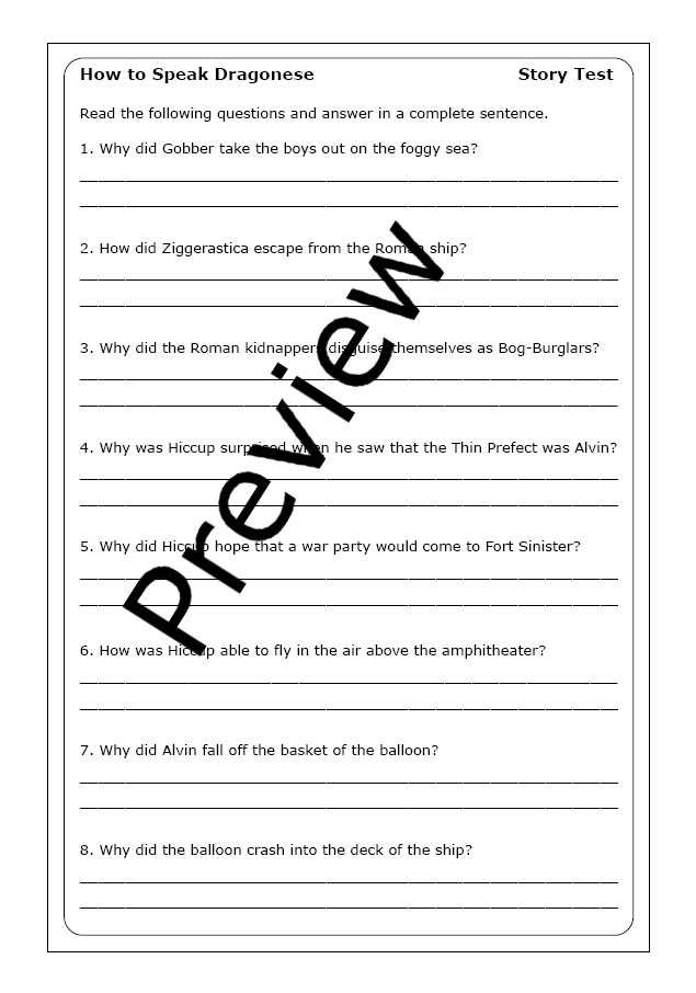 Cressida Cowell "How to Speak Dragonese" worksheets | Made By Teachers