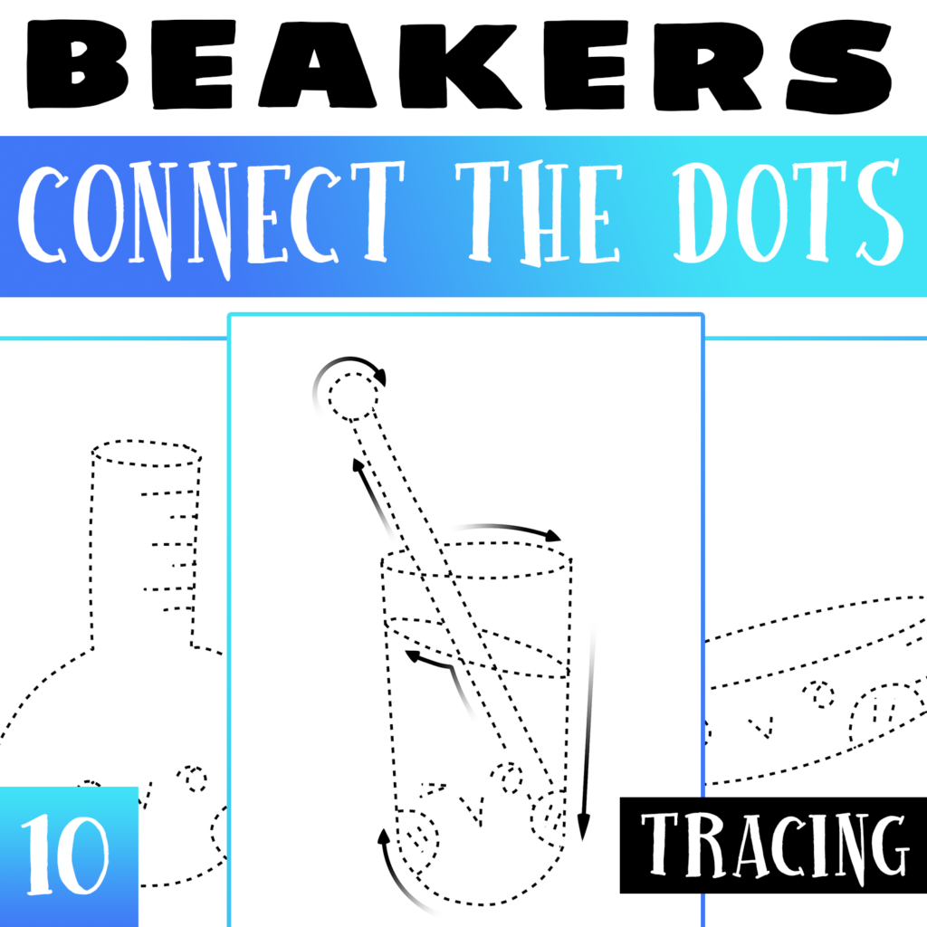 Beakers Connect The Dots Worksheet Activity, Science Beakers How to ...