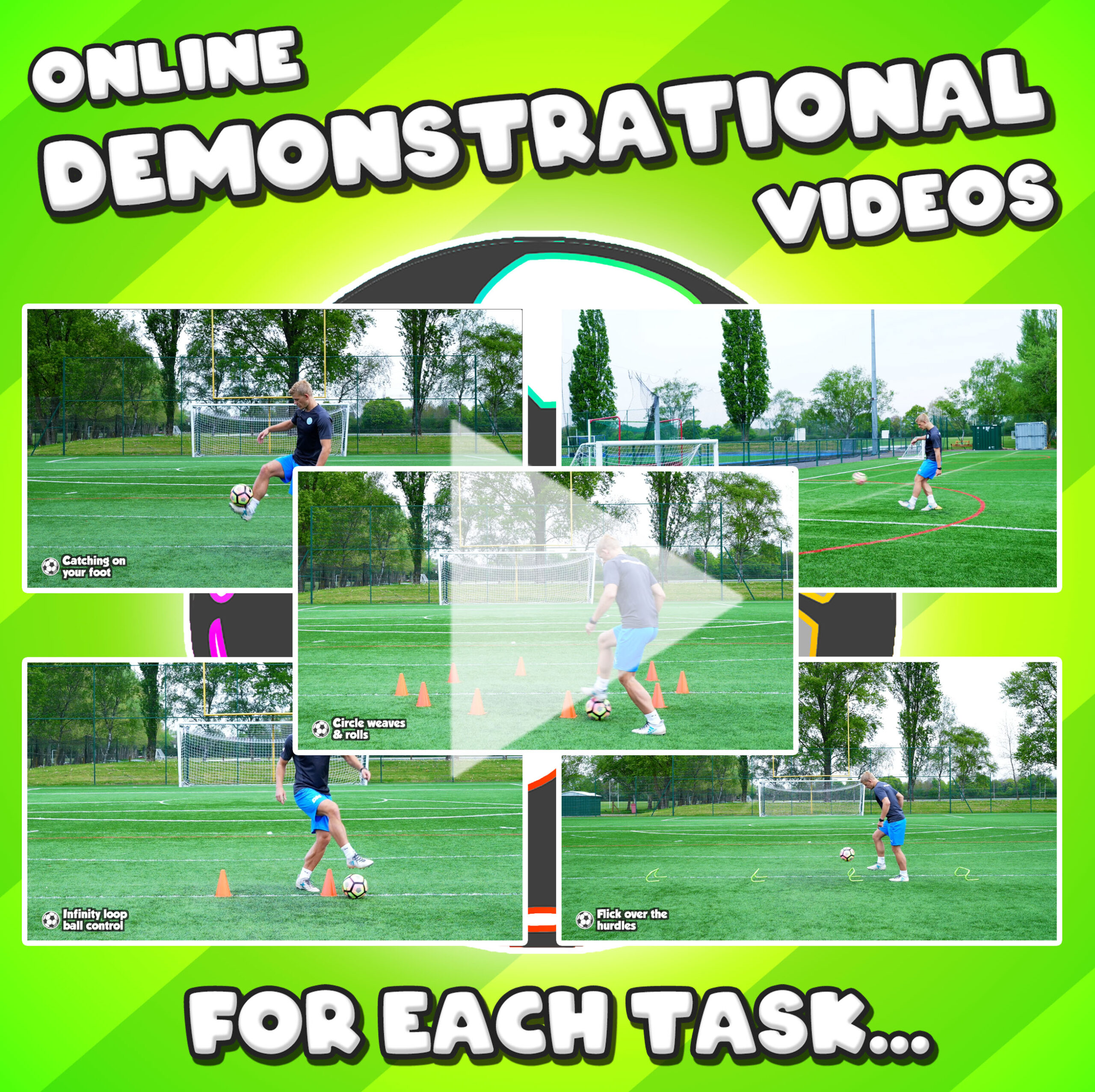 Soccer skills and drills - Printable task cards for PE and sport | Made ...