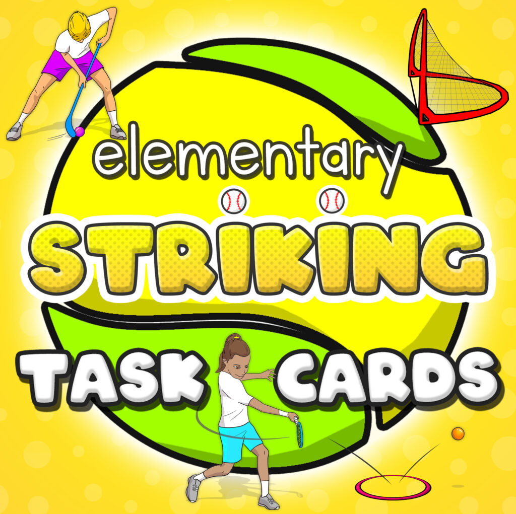 Striking & hitting skills - Printable task cards for PE and sport ...