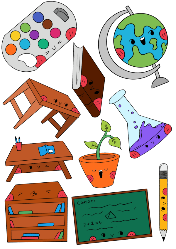 Classroom Clipart, School Classroom Clip Art , Cute Back to School Clip ...