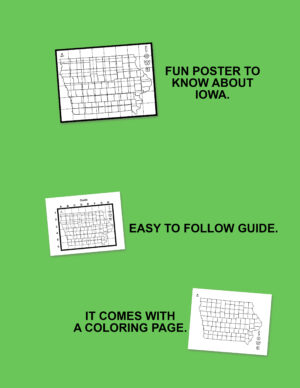 Iowa Map Collaboration Poster | Made By Teachers