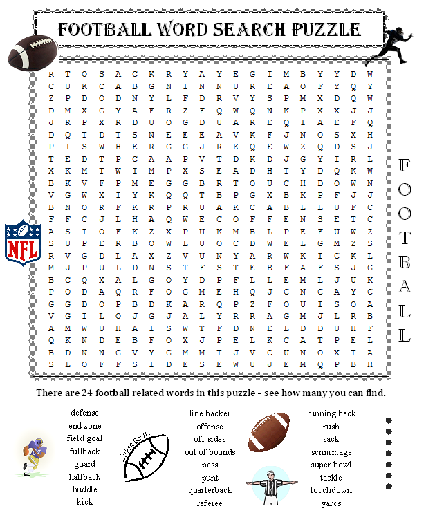 3 Sports Word Search Puzzles Golf, Soccer, Football | Made By Teachers