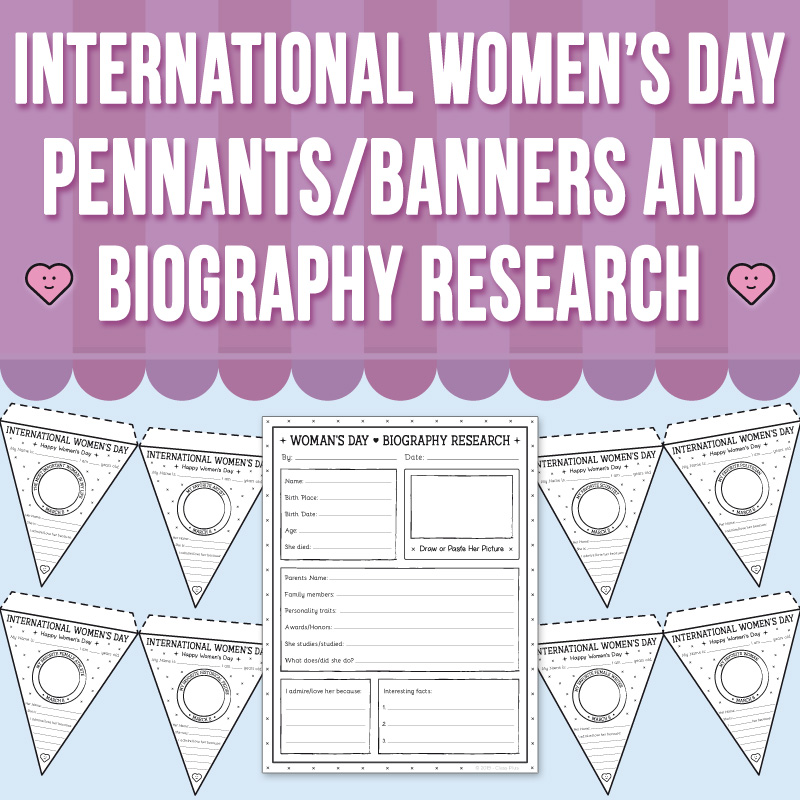 International Women’s Day Banners|Pennants and Biography Research ...