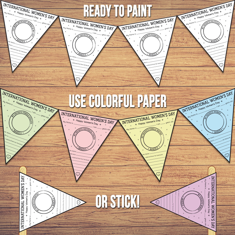 International Women’s Day Banners|Pennants and Biography Research ...