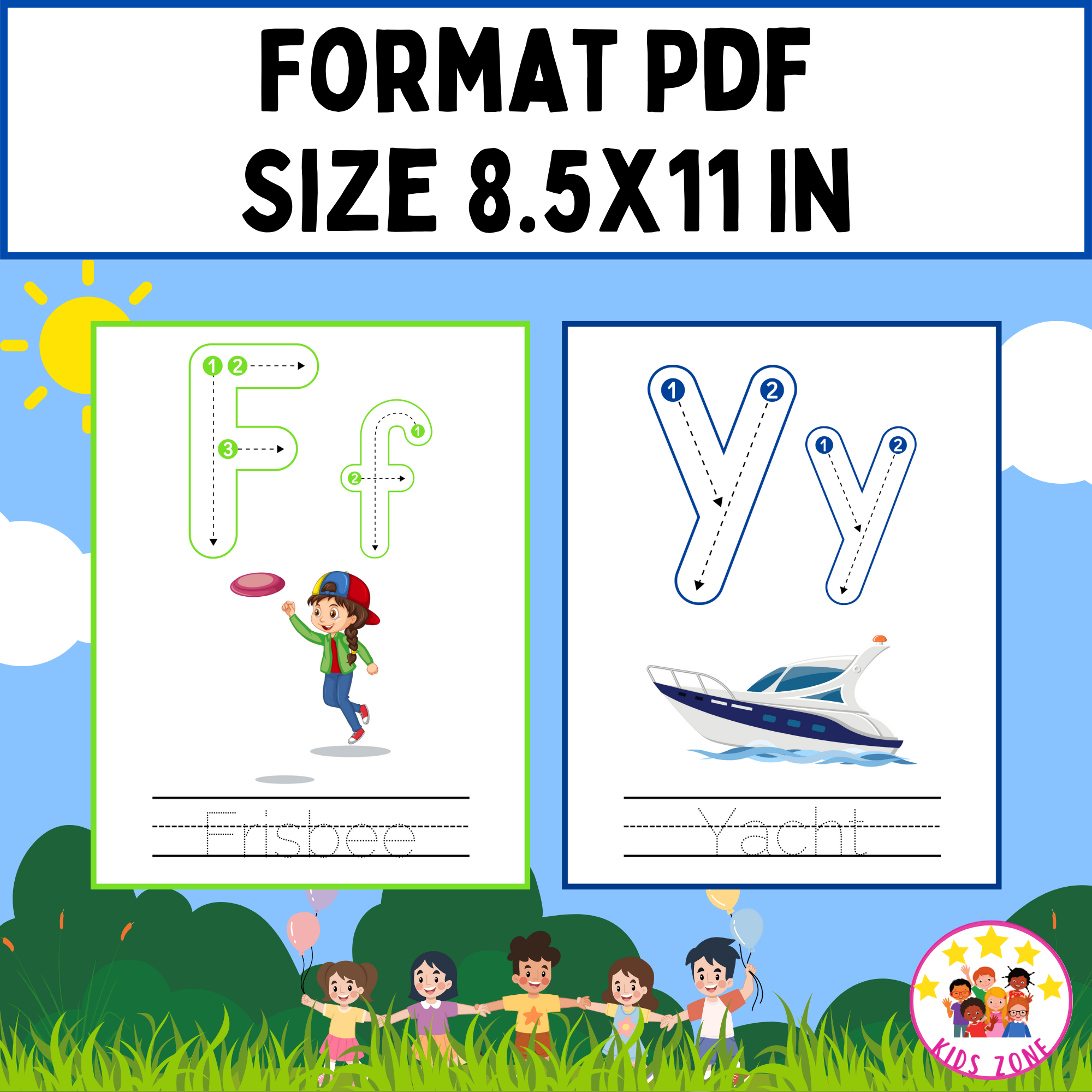 Summer Alphabet letters handwriting worksheets for Preschoolers ...