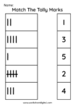 Tally Marks Number 1 - 20 Printable Worksheets | Made By Teachers