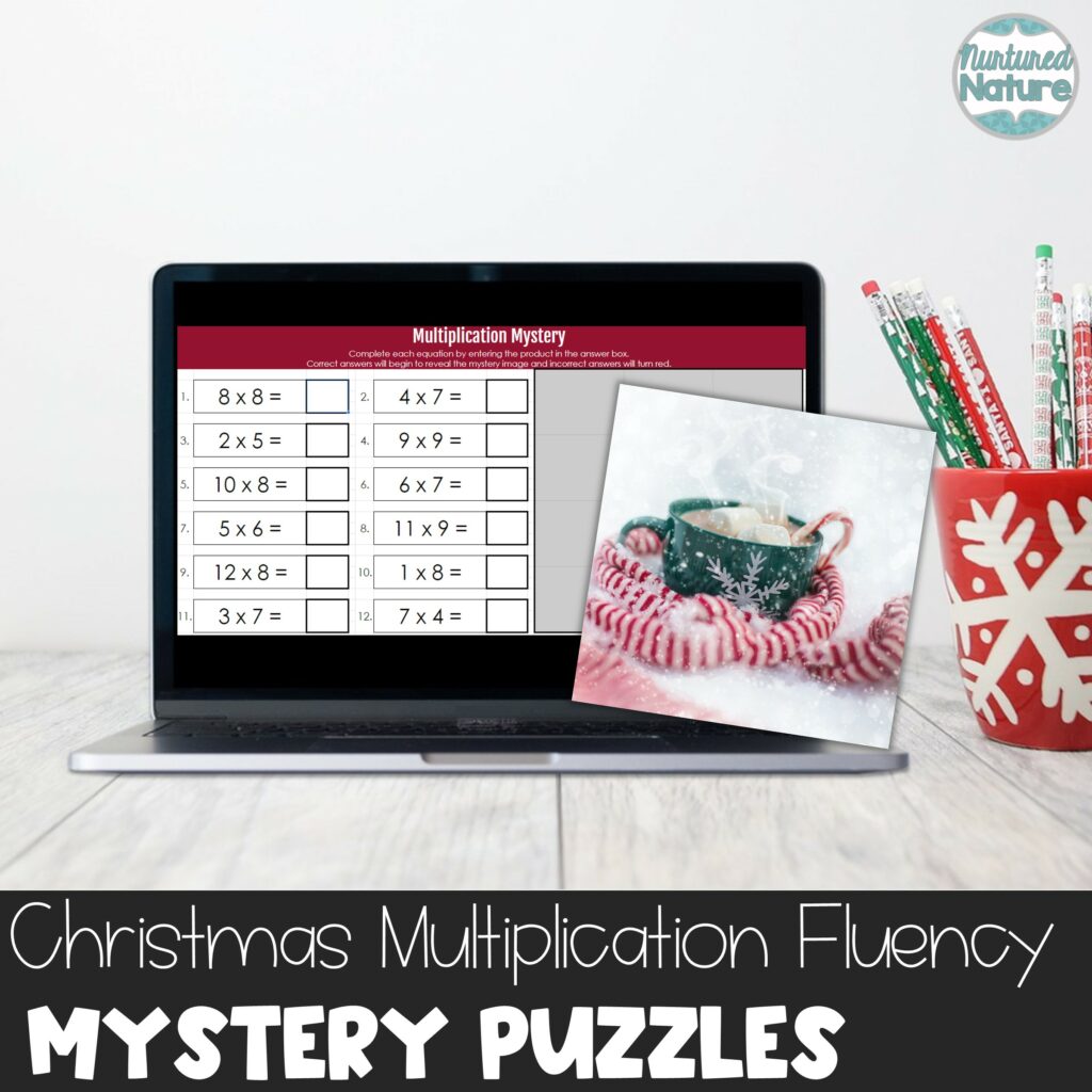 Christmas Multiplication Facts Fluency 1-12 Pixel Art Puzzles Winter ...