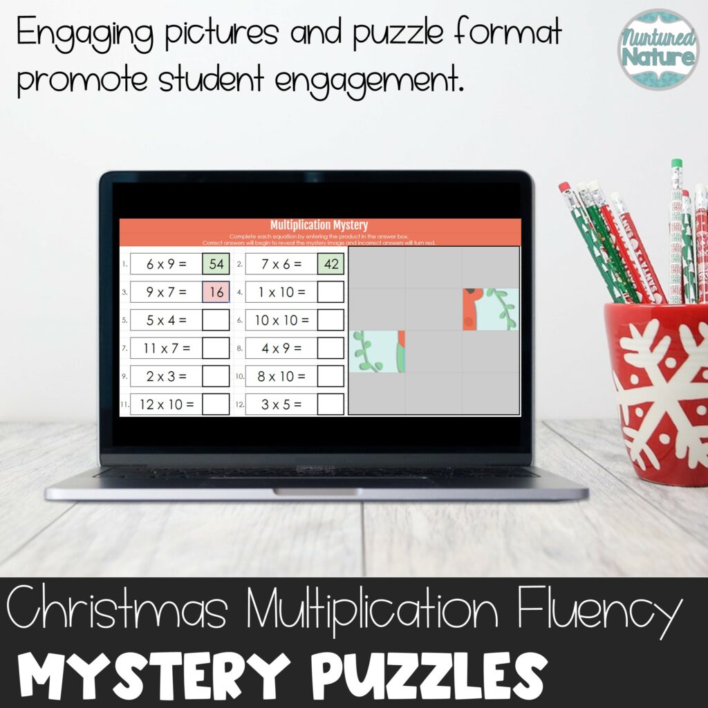 Christmas Multiplication Facts Fluency 1-12 Pixel Art Puzzles Winter ...