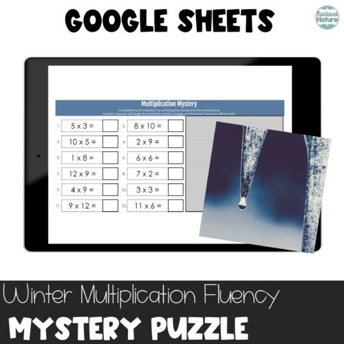 Winter Multiplication Facts Fluency 1-12 Pixel Art Puzzles | Made By ...
