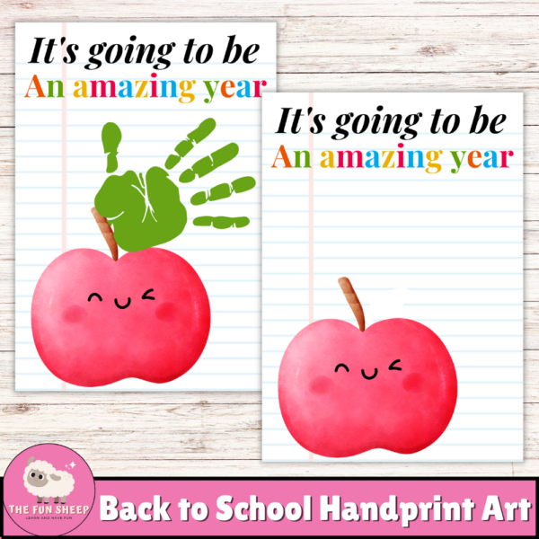 Back to School Handprint Art Craft | First Day of School Handprint ...