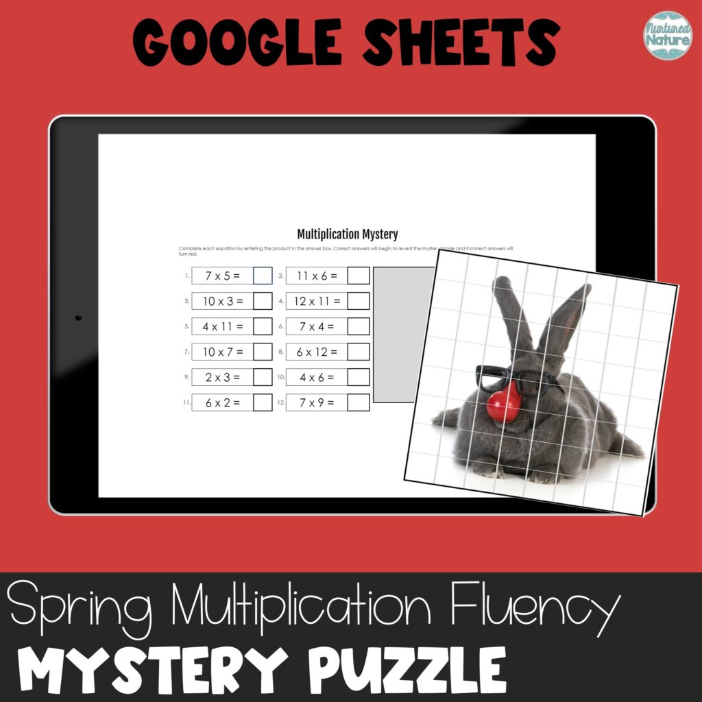 Easter Activities - Spring Grammar and Multiplication Facts Fluency ...
