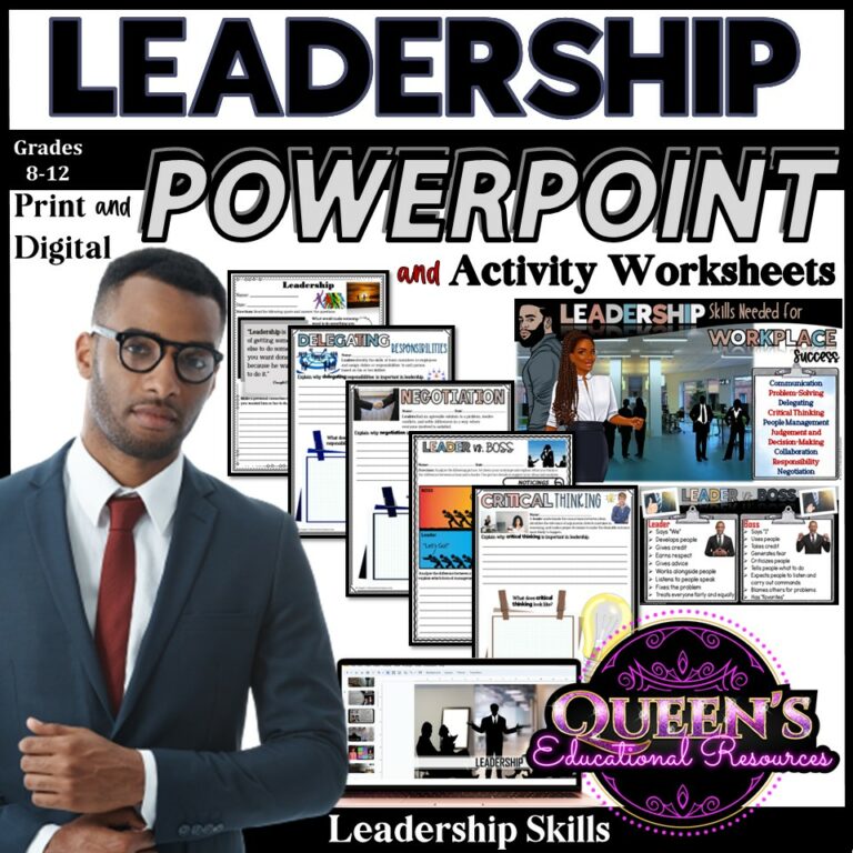 Leadership PowerPoint and Activities | Leadership Worksheets ...