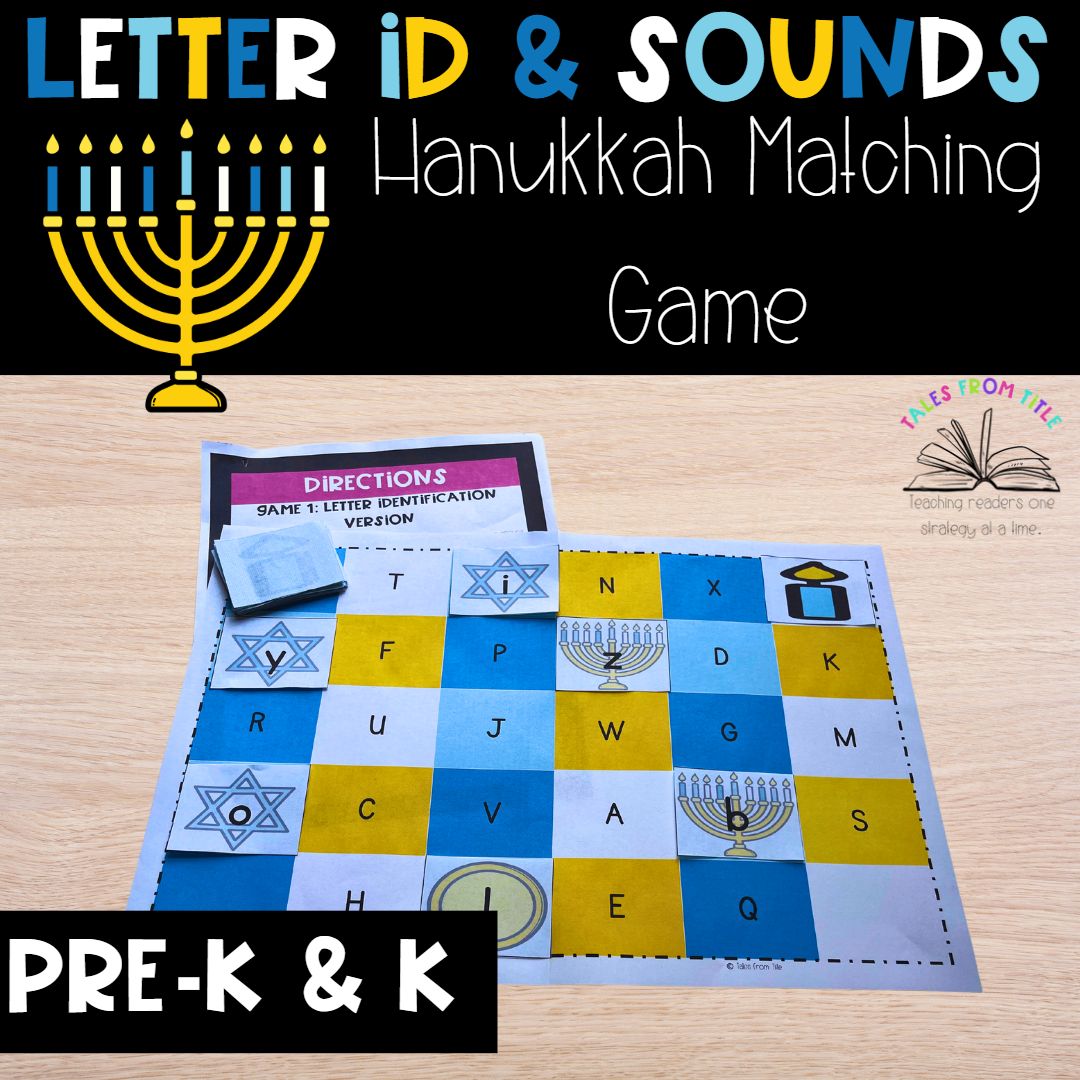 Letter Identification & Sounds Intervention or Center Game - Hanukkah ...
