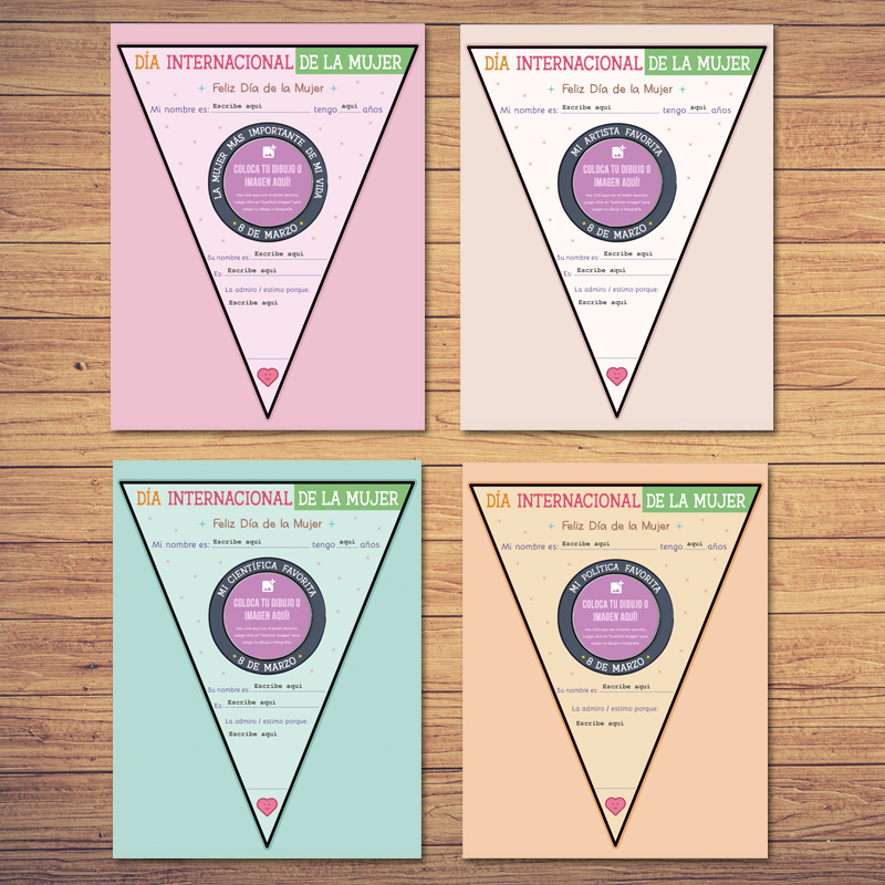 Día Internacional de la Mujer | Banderines e Investigación Bio Google ...