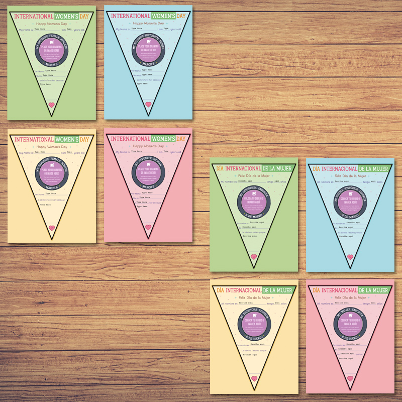 International Women’s Day Banners/Pennants and Bio Research G Slides ...