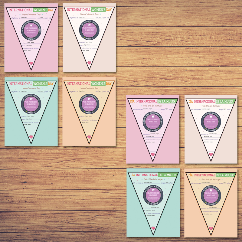 International Women’s Day Banners/Pennants and Bio Research G Slides ...