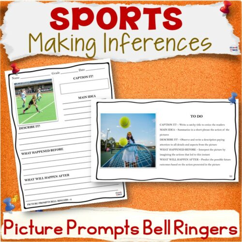 Making Inferences Sports Writing Middle School Bell Ringers - Print and ...