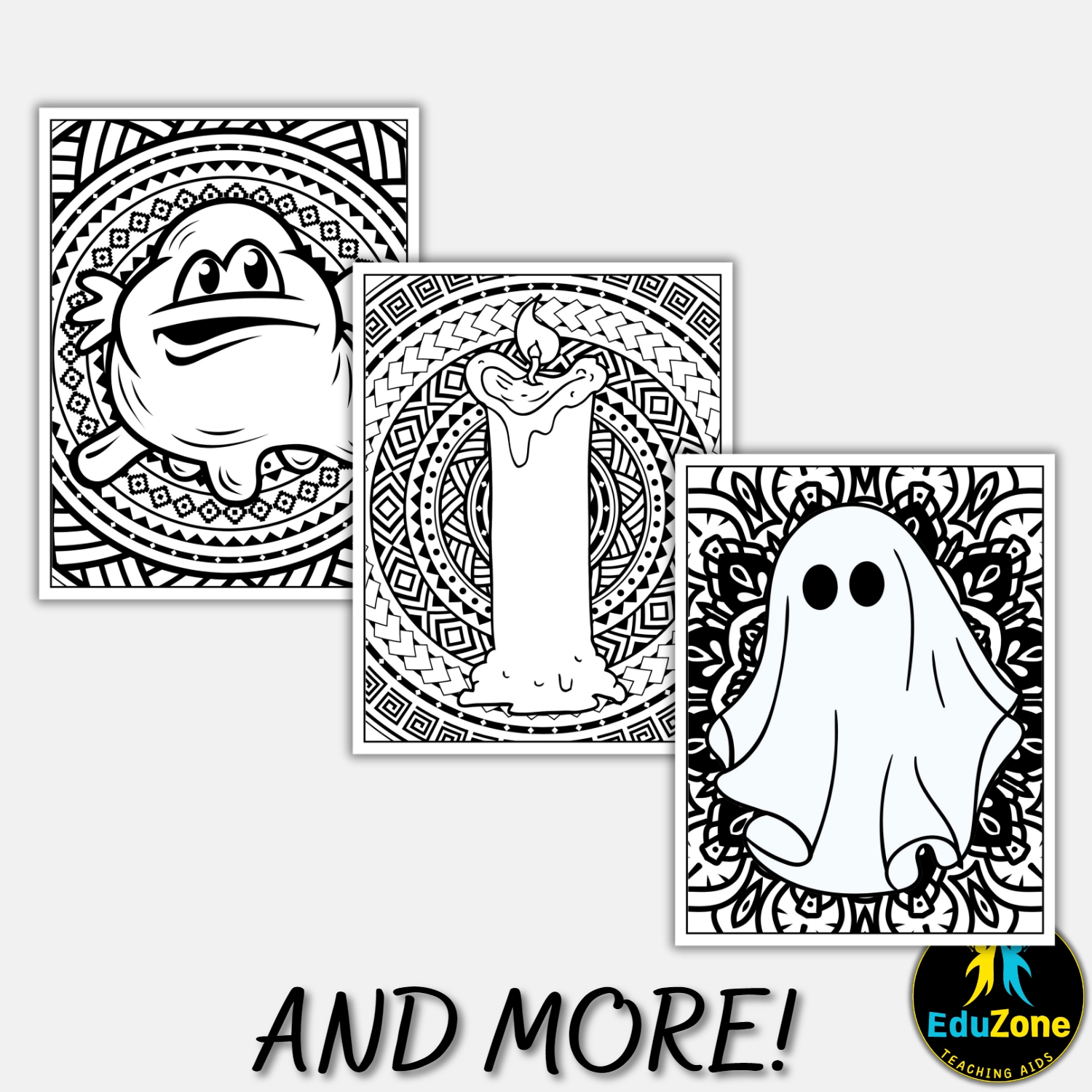 Halloween Mandala Coloring Pages: Relaxing & Printable - Halloween Fun ...