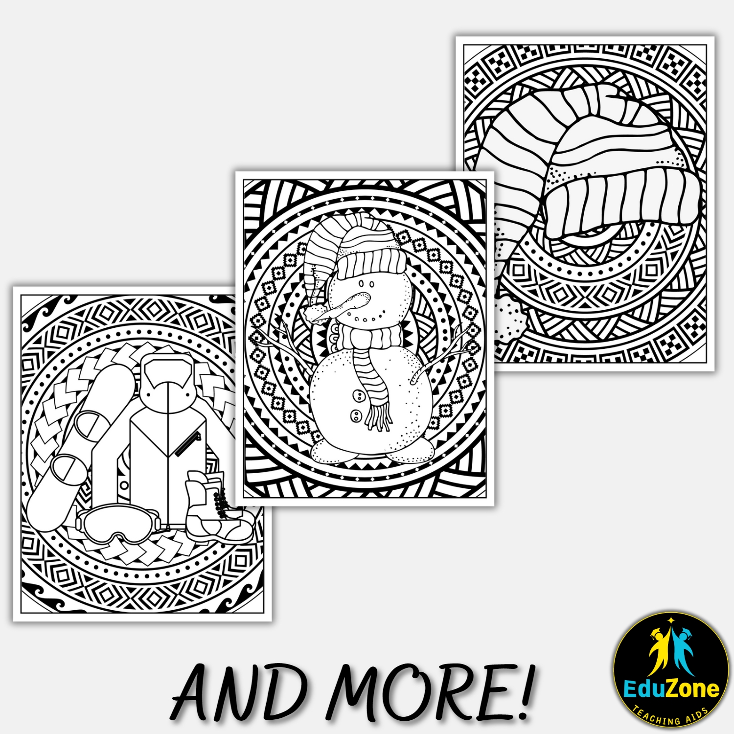 Printable Winter Mandala Coloring Pages - Winter Fun & Relaxing ...