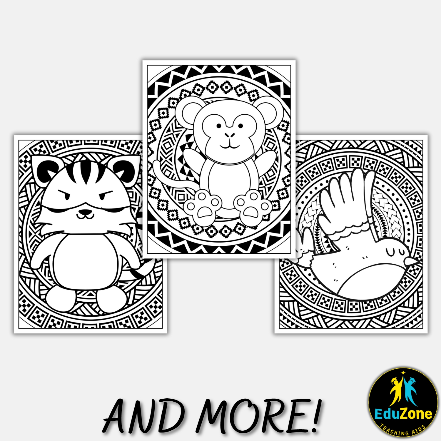 Animal Mandala Coloring Pages: Relaxing & Printable - Animal Fun for ...