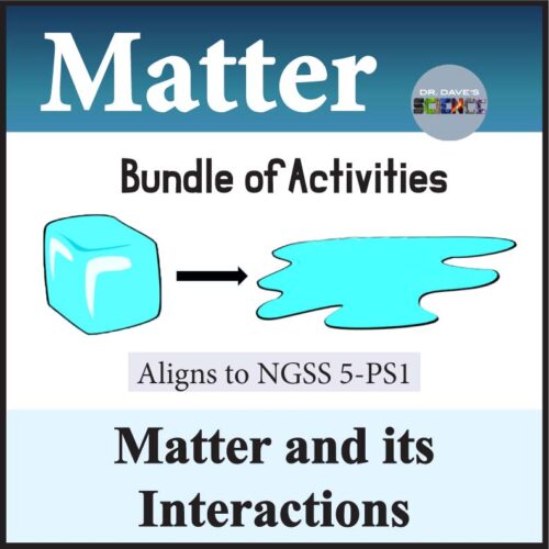 Classifying Matter, States of Matter Activities 5th Grade NGSS Science ...