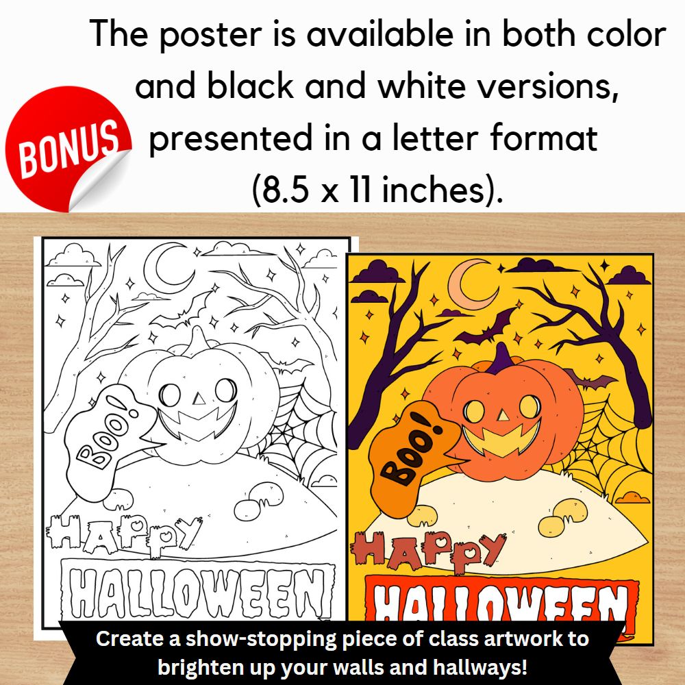 Halloween Collaborative Poster Mural Project - Spooktacular Fun | Made ...