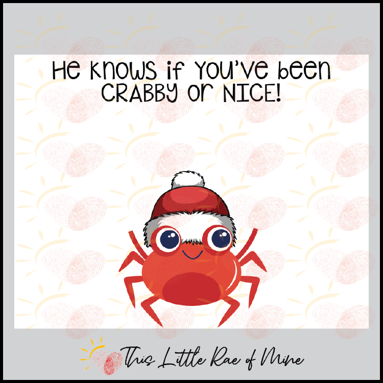 Crabby or Nice - crab - tropical Christmas in July - handprint art ...