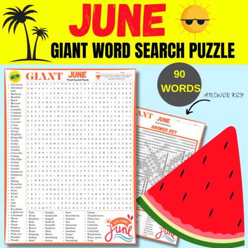Summer smiley Word search Puzzle, End of Year Activities Worksheets ELA ...