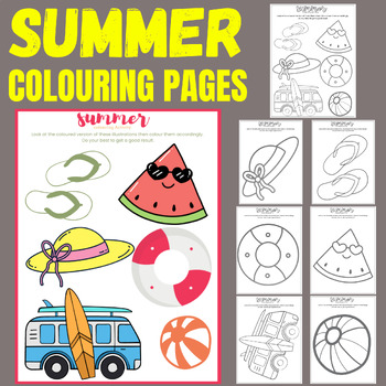 summer coloring pages, End of Year Fun Activities, Summer Pictures ...