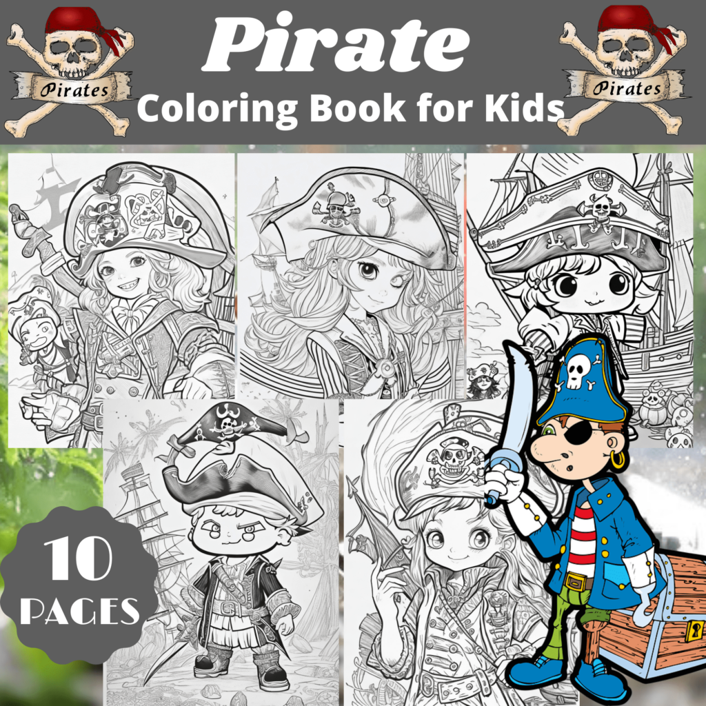 Pirate coloring pages for kids | Made By Teachers