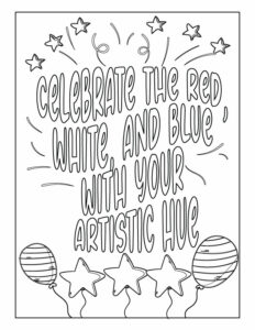 4th of July Coloring Sheets | USA Independence Day Patriotic Coloring ...