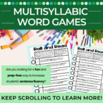 Multisyllabic Word Lists & Games | Fluency Intervention for ...