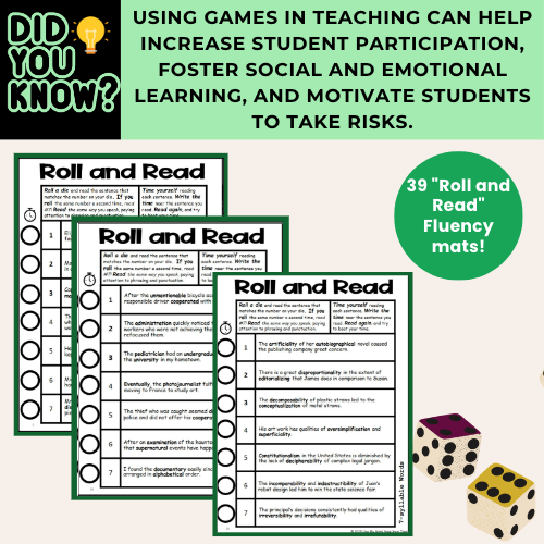 Multisyllabic Word Lists & Games | Fluency Intervention for ...