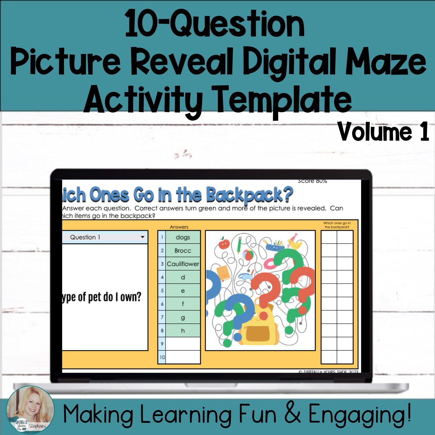 Editable Self-Checking Template Picture Reveal Maze Digital Resource ...