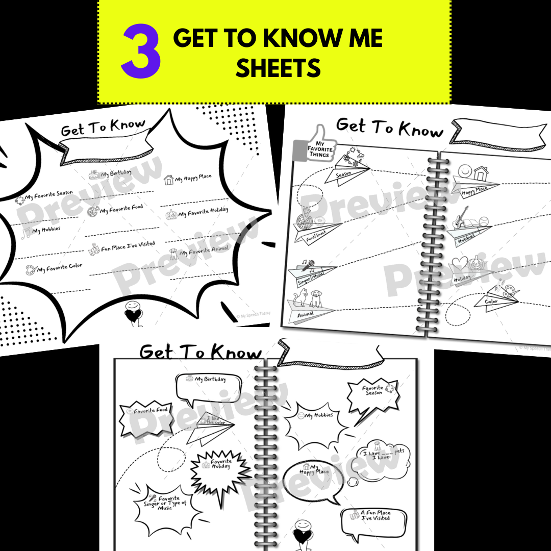 Back to School Get To Know Me & Get to Know You Peer Interviews | All ...