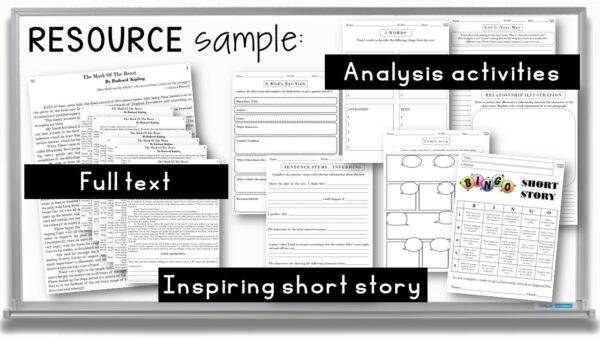 Gothic Unit - Middle School Paired Reading, Writing Prompts - Print and ...