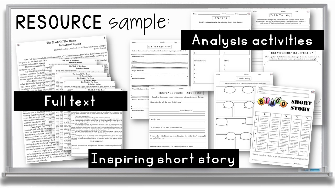 Gothic Unit - Middle School Paired Reading, Writing Prompts - Print and ...
