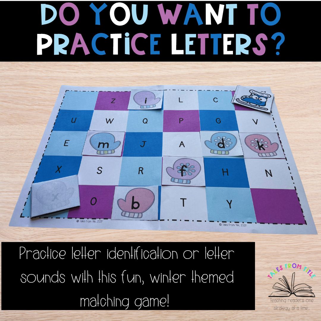 Letter Identification & Sounds Intervention or Center Game - Winter ...