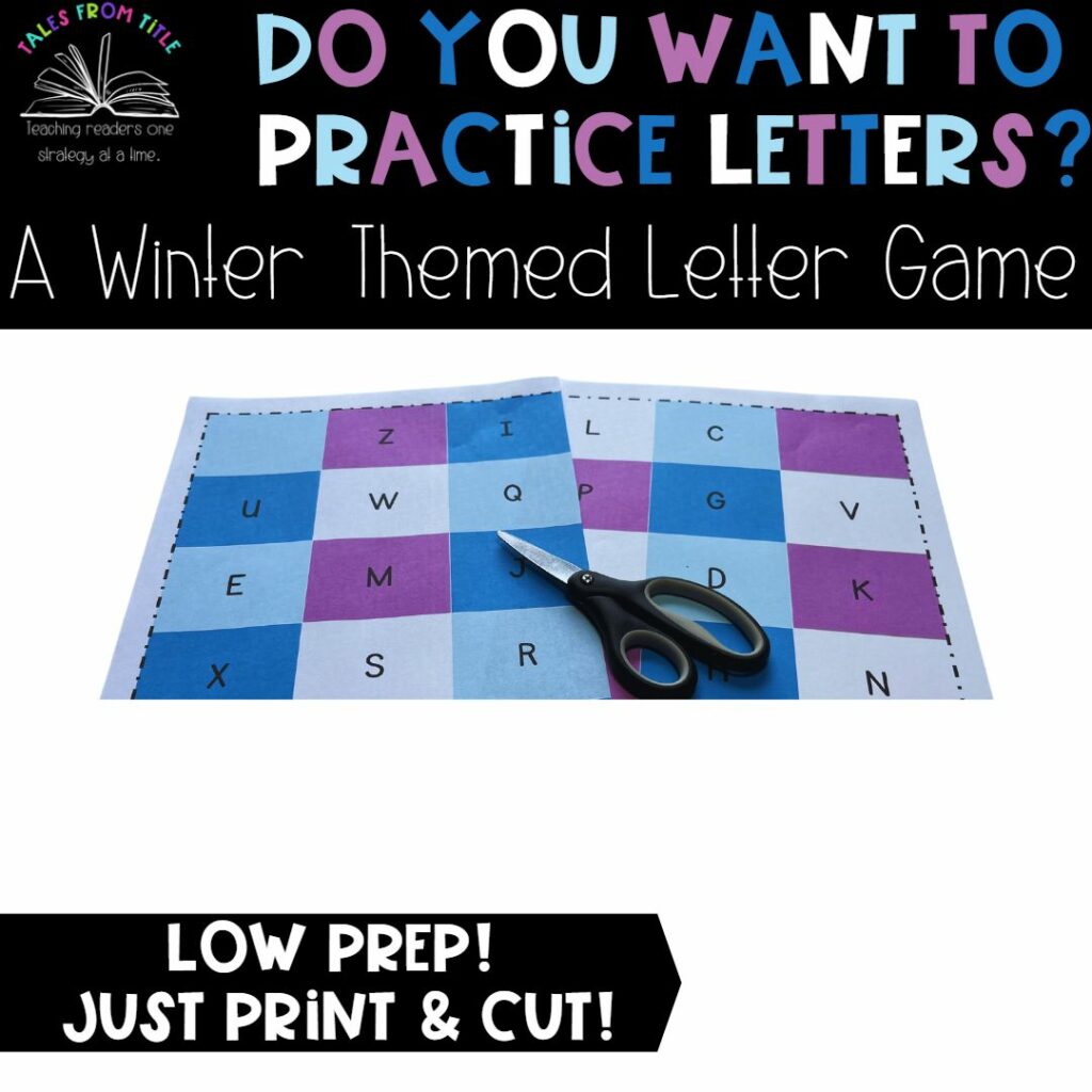 Letter Identification & Sounds Intervention or Center Game - Winter ...