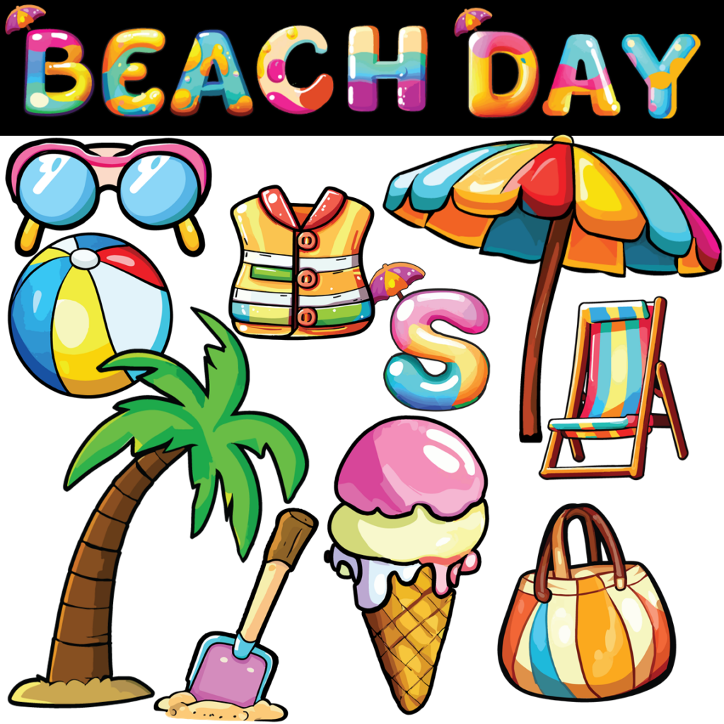 Summer Beach Vacation clipart :BEACH Theme Classroom Decor | Made By ...