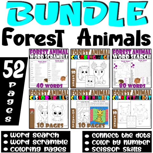 All About Forest Animals Bundle, Forest Animals Bundle , woodland ...