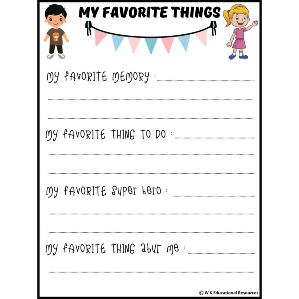 End of Year Memory Book All About Me Questions,Questionnaire, Draw ...