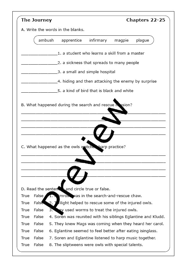 Kathryn Lasky "The Journey" worksheets | Made By Teachers