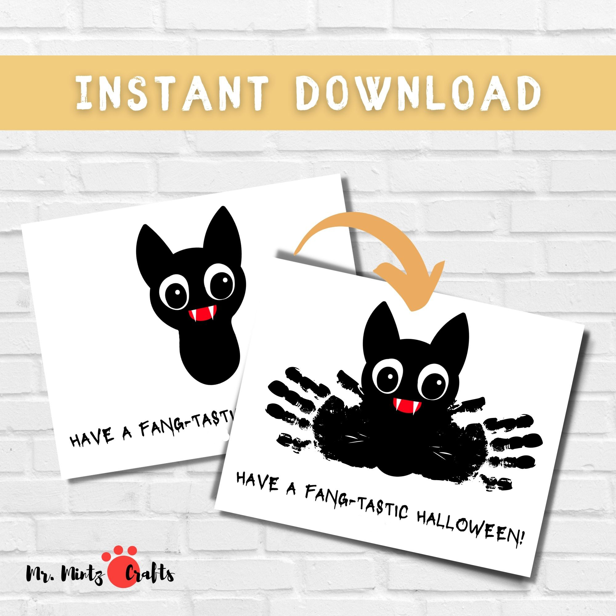 Halloween Bat Handprint Art | Halloween Craft | Made By Teachers